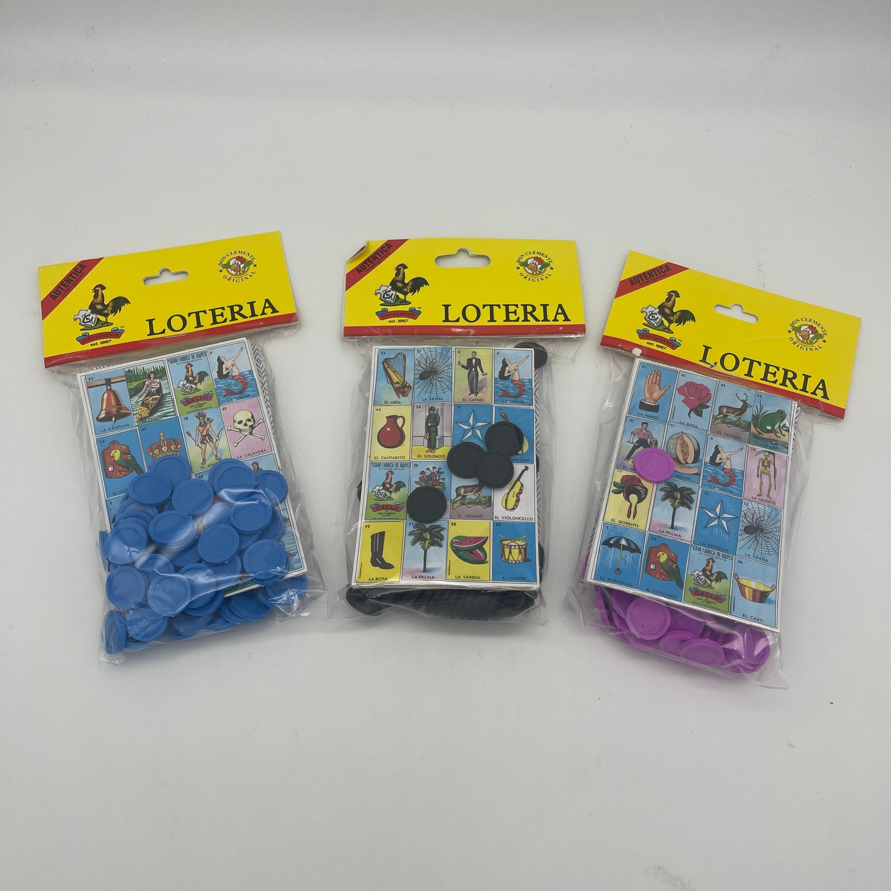 LOTERIA CHICA 10 CARTAS Y 59 FICHAS (10PCS) – CK Wholesale